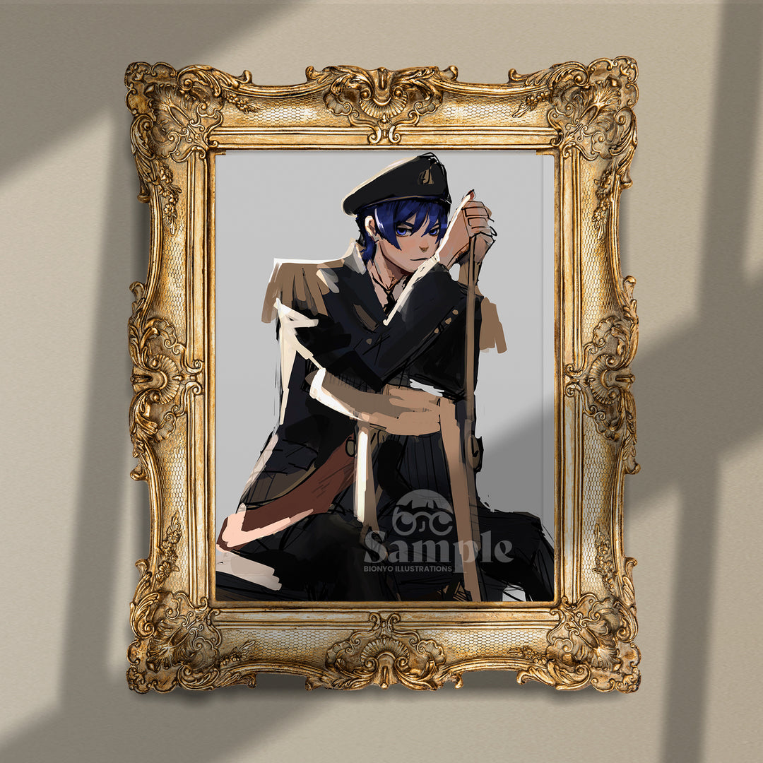 Scaramouche Portrait Print – bionyo illustrations